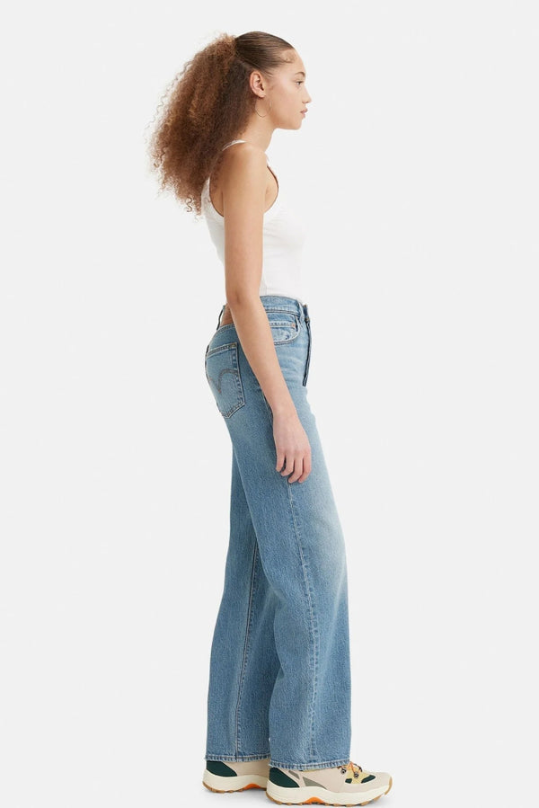 Levis Ribcage Straight Ringing Bells - Covet in Qualicum